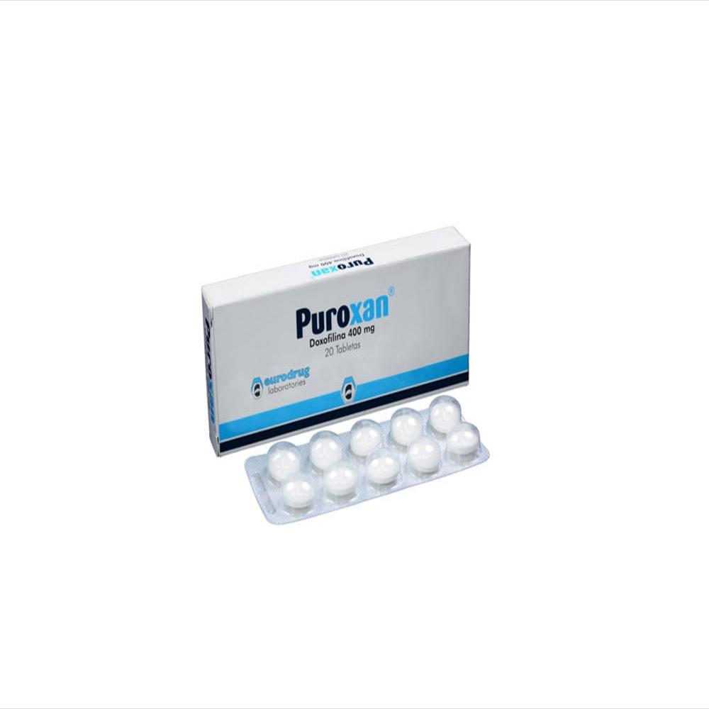 Puroxan Doxofilina 400Mg Tab Oral Caj 20 Tab 1 U