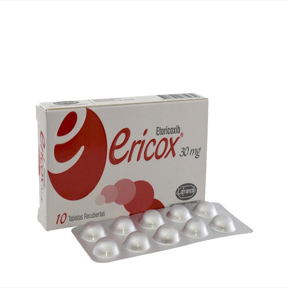 Ericox Etoricoxib 30Mg Tab Rec Oral Caj 10 Tab 1 U