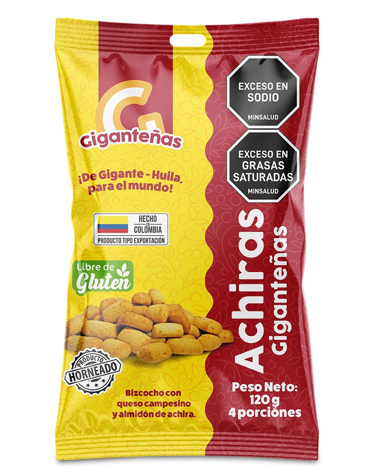 ACHIRAS X120 GR GIGANTENAS SNACK SALUDABLE (120 gr) img #1