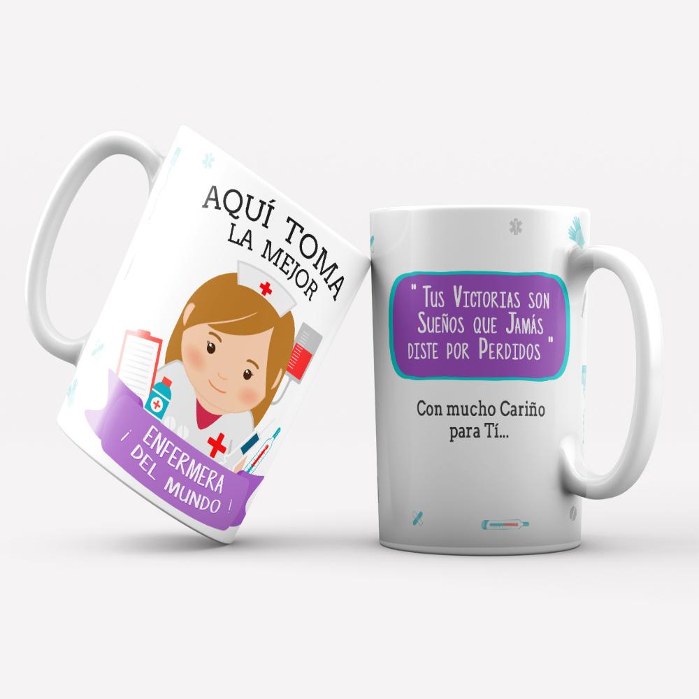 Mug Profesión Enfermera 325Ml Blanco img #1